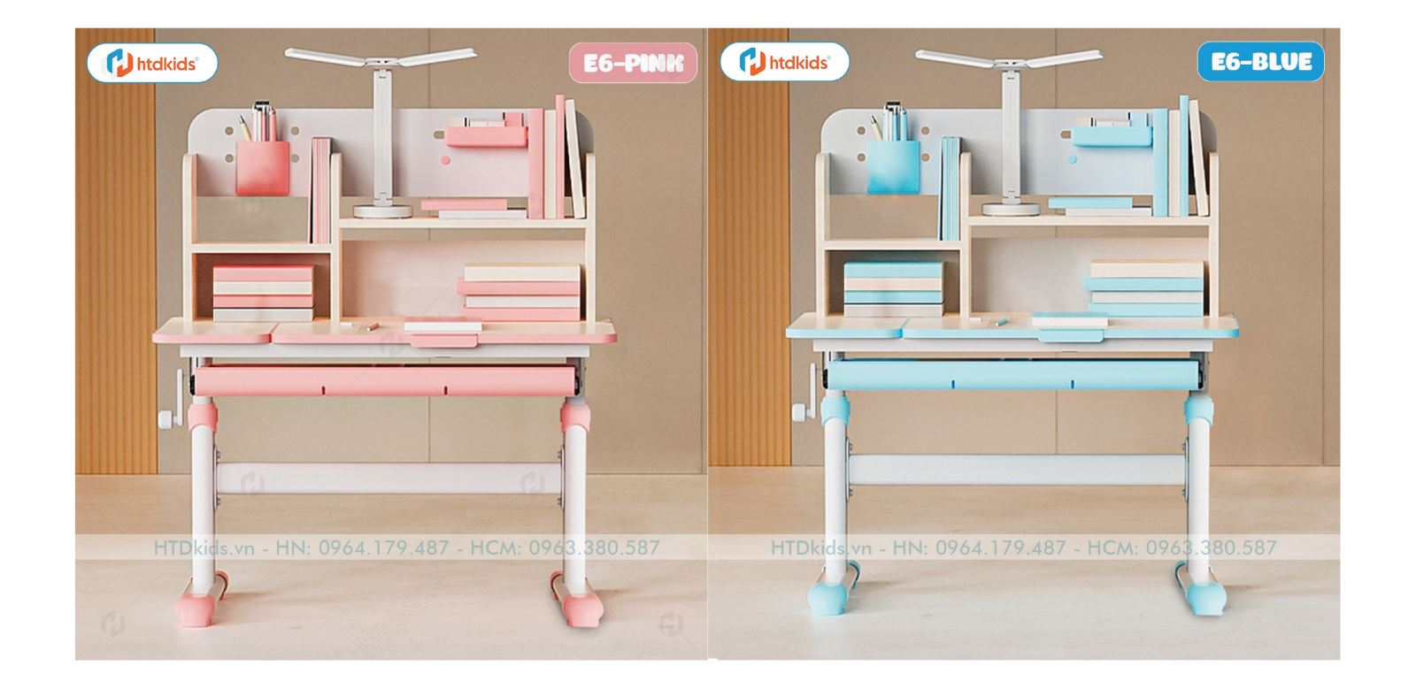 Bàn Học Chống Cận Thị Tăng Giảm Chiều Cao E6 Phiên Bản Mới